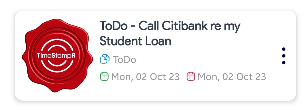 TimeStampR – Run Your Life From One App