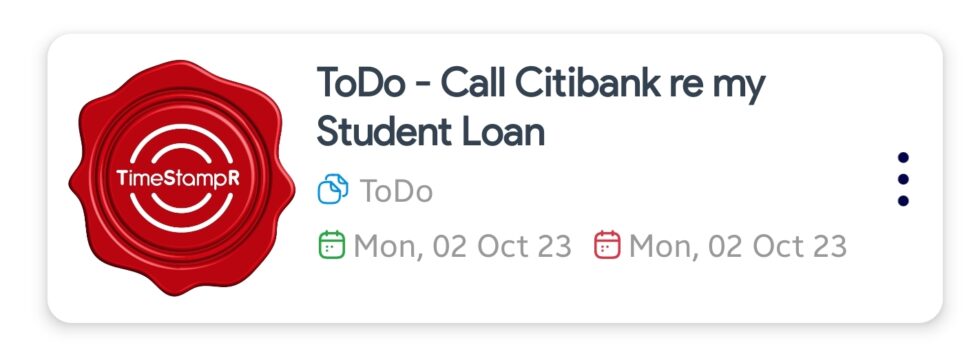 TimeStampR – Run Your Life From One App